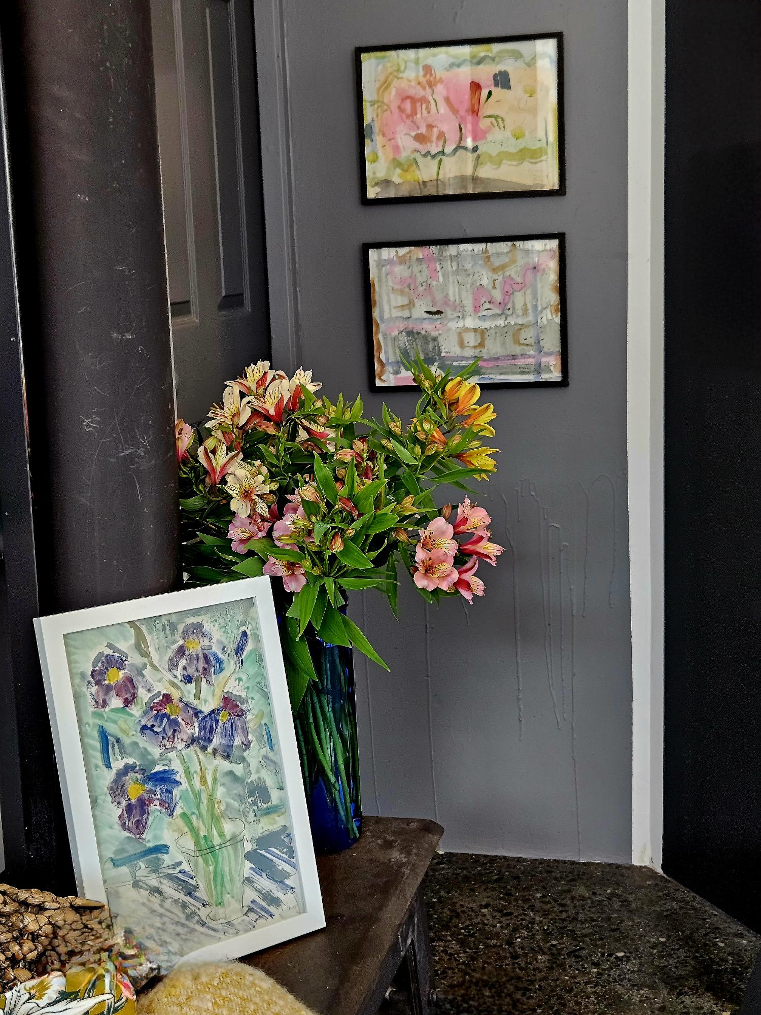 Study of Iris I by Richard Chrisp – Christine Rabarts Art Dealer Ltd